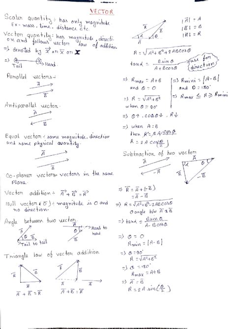 Vector For Physics Class Lab Studocu
