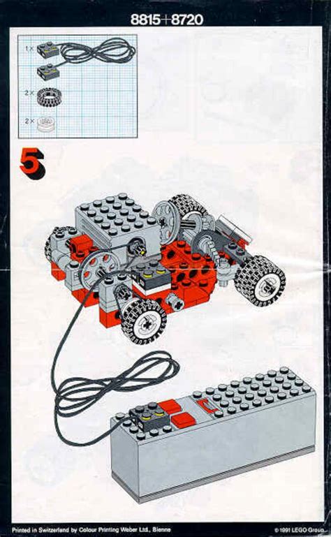 Lego Instructions For Set 8815 Speedway Bandit Technic {none}