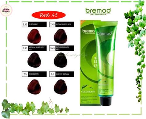 Bremod Hair Color Dye Red 100ml 5 5 6 5 7 5 6 45 7 45 8 45 Lazada Ph