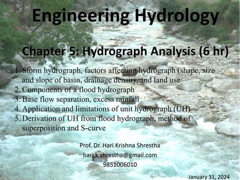 Hyetograph And Hydrograph Analysis Pptx Geography Science