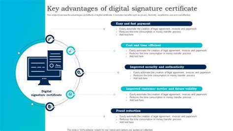 Digital Signature Certificate PowerPoint Presentation And Slides PPT PowerPoint SlideTeam