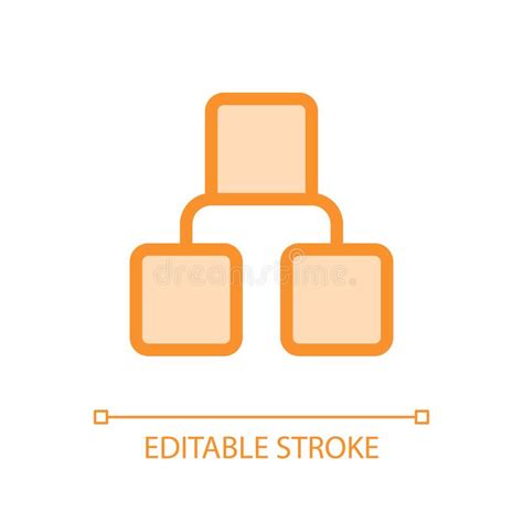 Infographic Blocks Pixel Perfect Glassmorphism Ui Icon Stock Vector