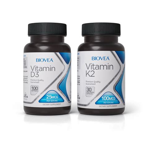 Vitamina D E Vitamina K2 Pacote | BIOVEA