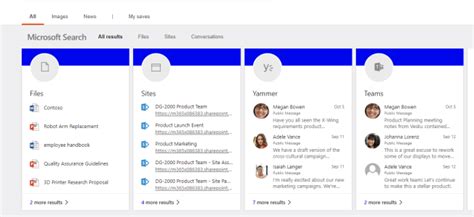microsoft search and teams conversations yes it does work vesa
