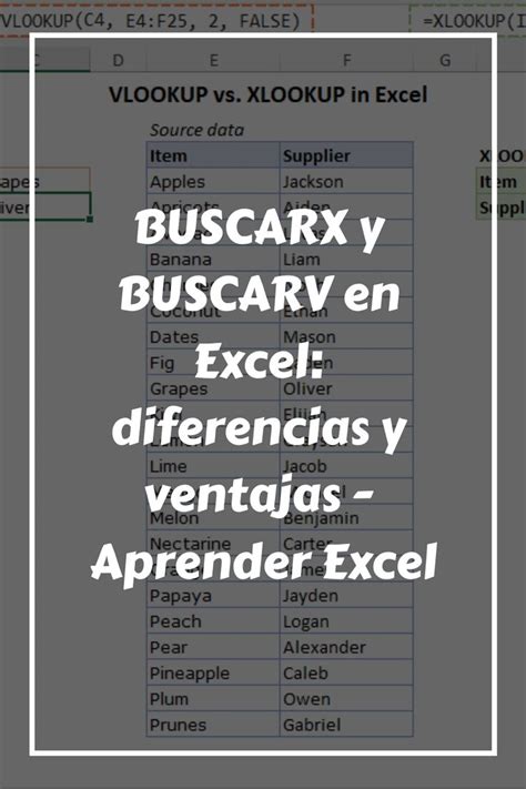 buscarx y buscarv en excel diferencias y ventajas aprender excel en