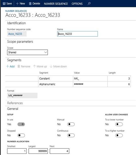 ax technical blog number sequence in dynamics 365
