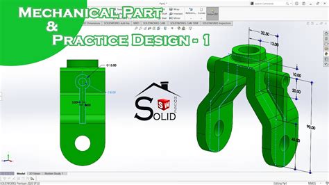 Solidworks Tutorial Part Design Practice YouTube