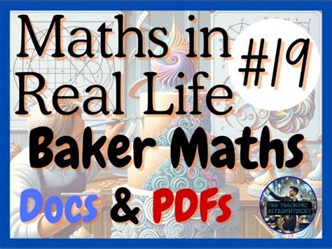 Baker Maths Maths In Real Life Article 19 Mathematics Teaching Resources