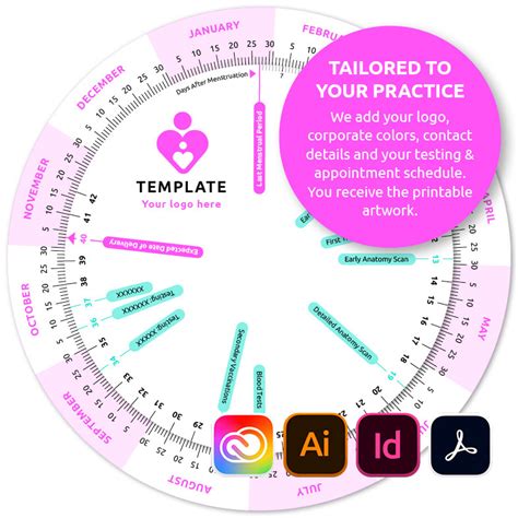 Branded Pregnancy Wheel Calculator Template