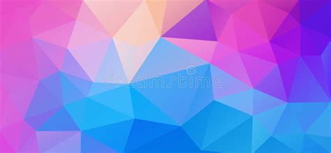 Multicolor Triangle Mosaic Abstrat Background Geometric Pattern Gradients Stock Vector