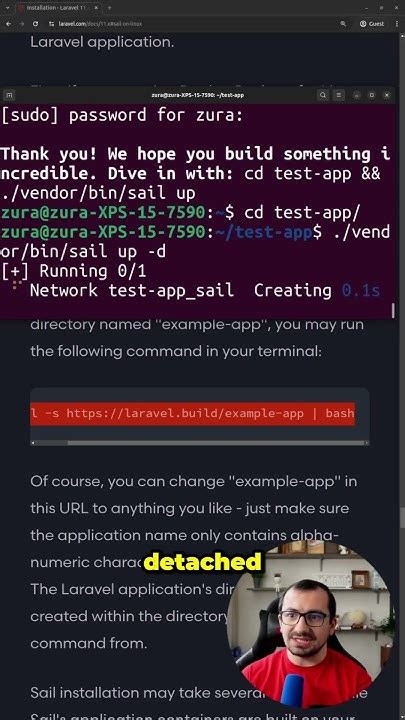 Create New Laravel Project Using Sail Laravel Thecodeholic Youtube