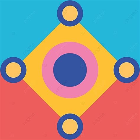 Squares And Geometric Shapes Pattern Square Element Color Vector