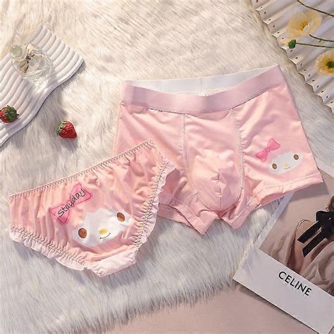 Kawaii Sanrio Cinnamoroll Couple Panties Cartoon Hello Kitty My Melody
