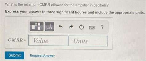 solved in a certain instrumentation amplifier the input