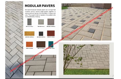 Modular Paving Block Thickness 60 Mm Color Gray At ₹ 65sq Ft In Surat