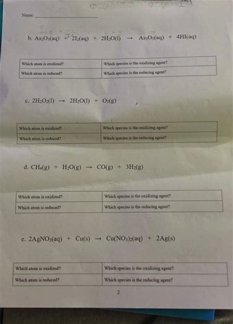 Solved Assign Oxidation States To All Elements In Each Chegg Com