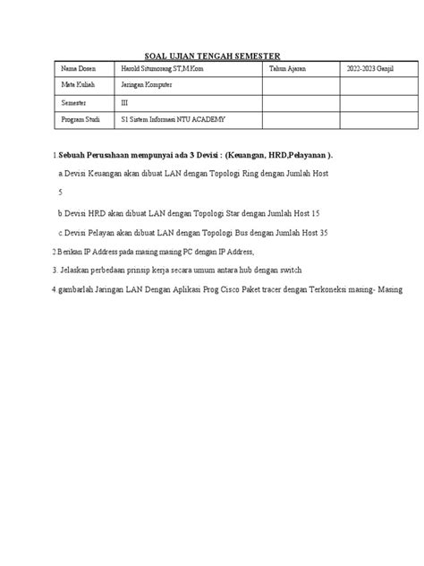 Soal Ujian Akhir Semester Ntu 01 02 2023 Pdf