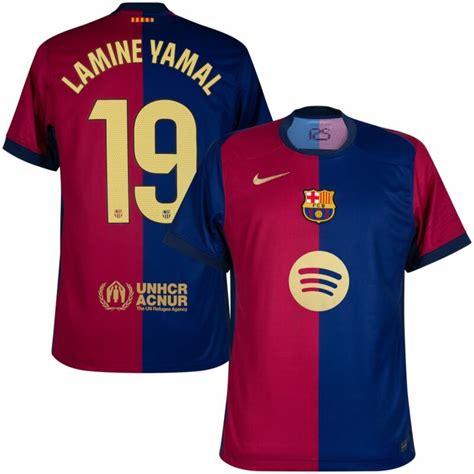 Fc Barcelona Shirt Thuis 2024 2025 Nieuwe Logos Lamine Yamal 19