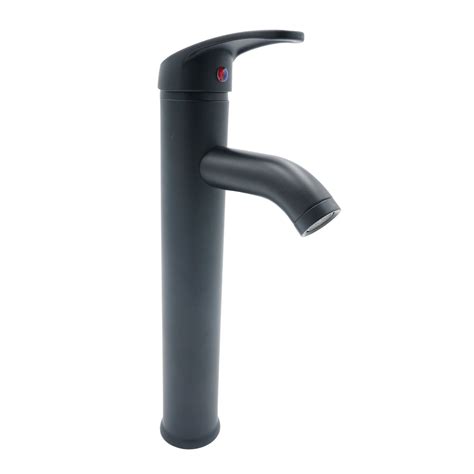 Mezcladora Monomando Alto Para Lavabo Negro Mate Dica 44352