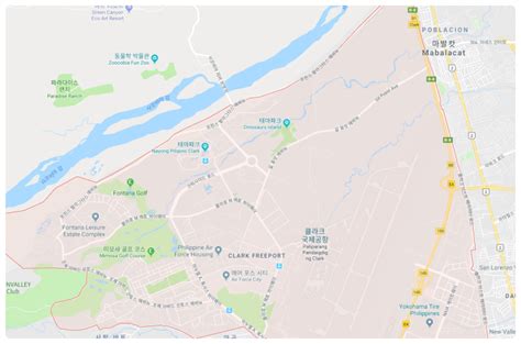 필리핀 클락 지도 공항 주변보기 네이버 블로그