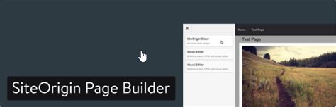 siteorigin page builder essential plugins