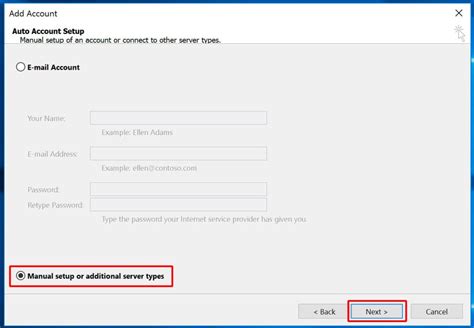 Outlook 2013 2007 Manual Setup For POP CC Communications