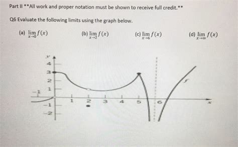 Solved Part II All Work And Proper Notation Must Be Shown Chegg