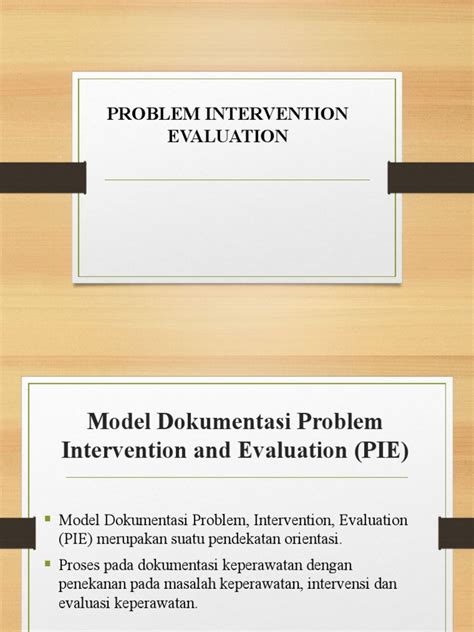 Problem Intervention Evaluation Pdf