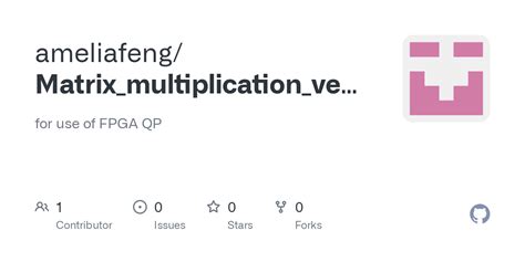 Github Ameliafengmatrixmultiplicationverilog For Use Of Fpga Qp
