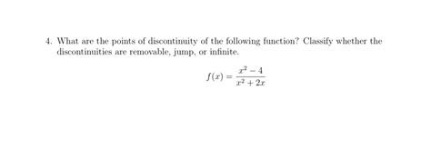 solved what are the points of discontinuity of the following