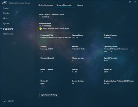 intel graphics command center