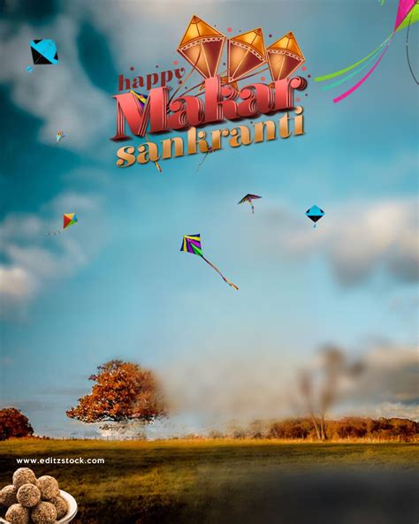 Happy Makar Sankranti Hd Editing Background