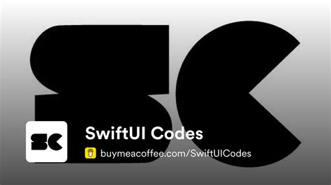 SwiftUI Codes Buymeacoffee