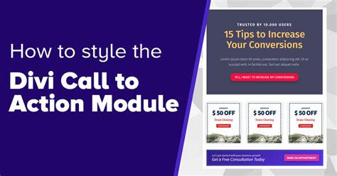 how to style the divi call to action module