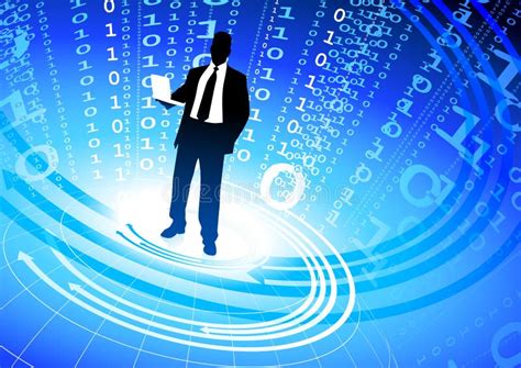 Abstract Binary Code World Map Stock Illustration Illustration Of Futuristic World 40225245