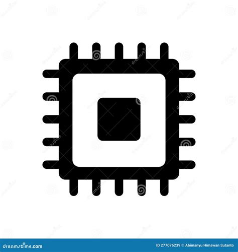 Microchip Icon Stock Vector Illustration Of Hardware 277076239
