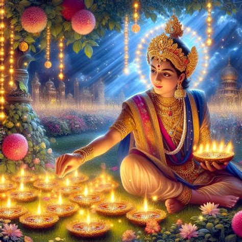 Diwali Deepawali Deepmala Diya Lighting By Divine Princes And Princess