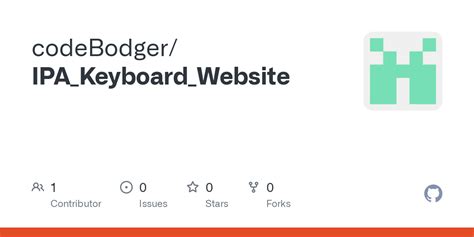 Github Codebodger Ipa Keyboard Website