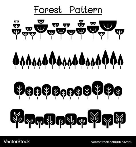 Forest Pattern Forest Background Landscape Vector Image Forest Pattern Forest Background Landscape Vector Image