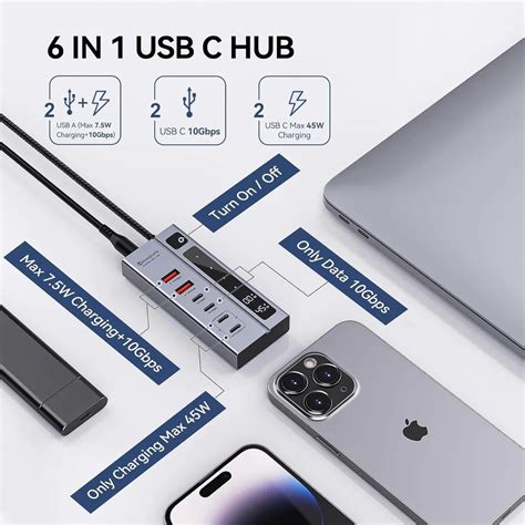 Minisopuru Powered Usb C Hub With 72w Power Adapter Mh706a R Minisopuru Official