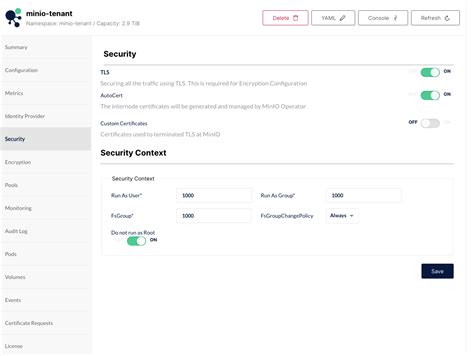 How Can I Close The Tenants Tls Option · Issue 1460 · Miniooperator