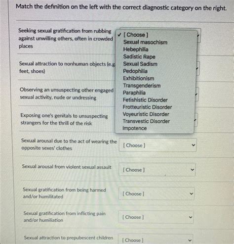Solved Match The Definition On The Left With The Correct Chegg Com