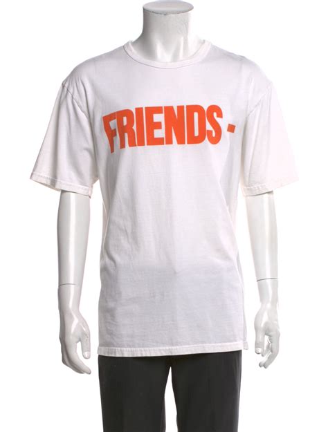 Vlone Friends Graphic Print T Shirt Orange T Shirts Clothing