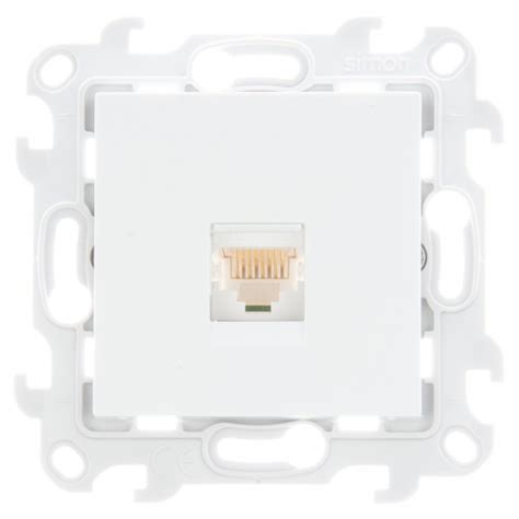 Simon 24 Белая Розетка Rj45 кат 5е Utp 2410598 030 купить по низкой
