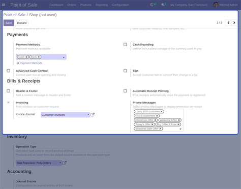 Odoo Promo Messages On POS Receipts WebKul