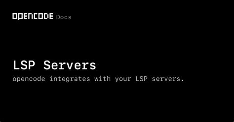Lsp Servers Opencode