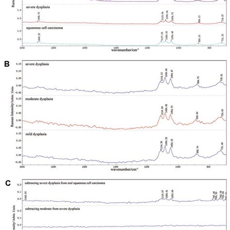 Raman Spectra Of Different Analytic Methods A The Mean Spectra Of