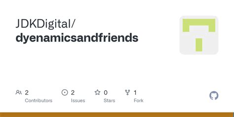 Github Jdkdigital Dyenamicsandfriends