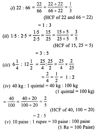 Selina Concise Mathematics Class 7 Icse Solutions Chapter 6 Ratio And Proportion Ncert Books