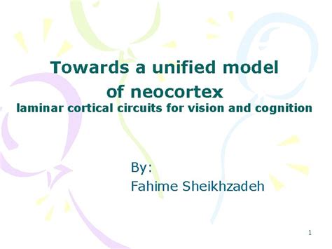 Towards A Unified Model Of Neocortex Laminar Cortical